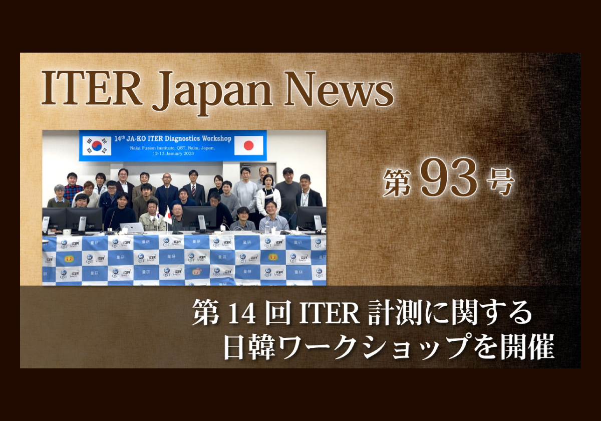 第14回ITER計測に関する日韓ワークショップを開催 | 核融合実験炉ITER日本国内機関・QST